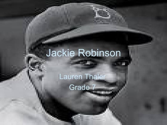 Jackie Robinson Project | PPT