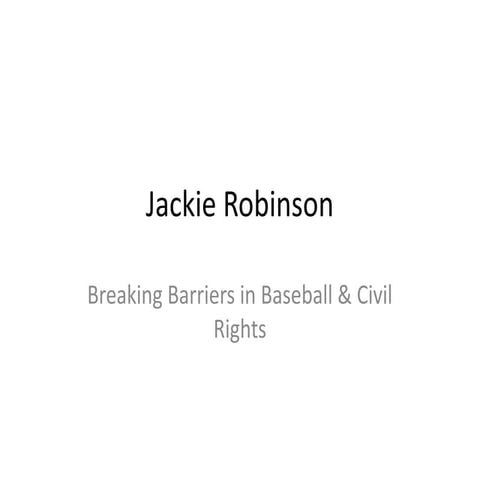 Jackie Robinson Power Point | PPT