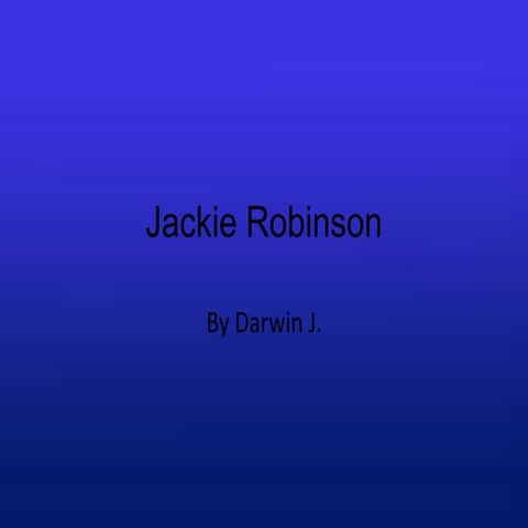 Jackie Robinson Power Point | PPT