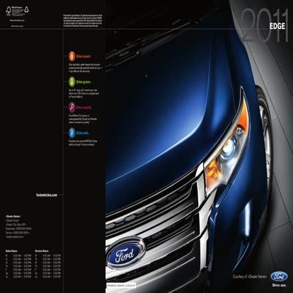 Jack Madden Ford - 2011 Ford Edge Brochure | PDF