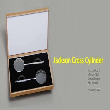 JCC -Jackson Cross Cylinder | PPT