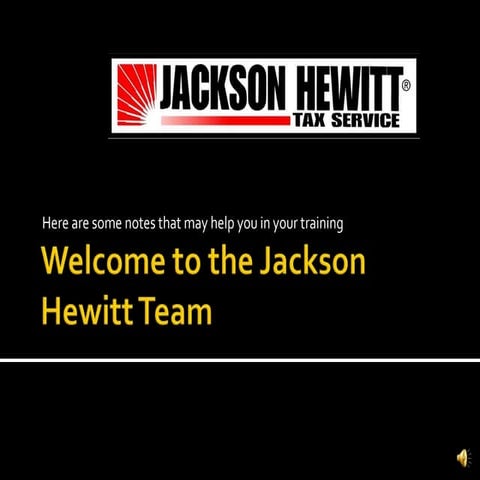 Jackson Hewitt for Session 1 | PPTX