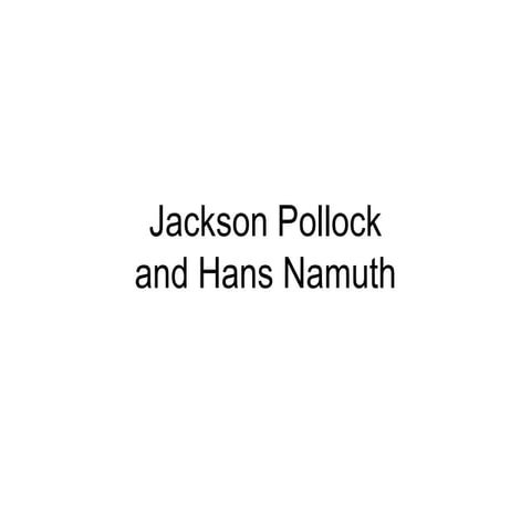 Jackson Pollock | PPTX