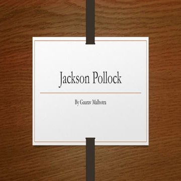 Jackson pollock | PPTX