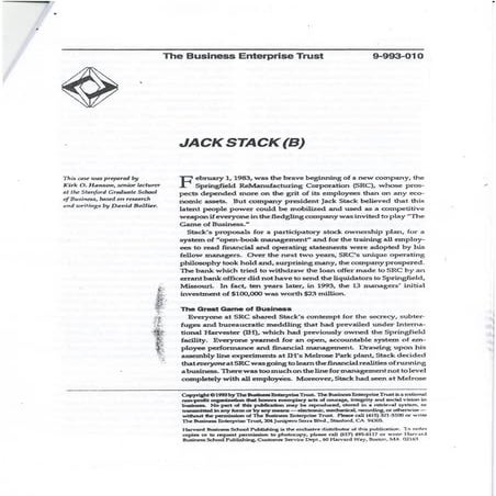 Jack stack case | PDF