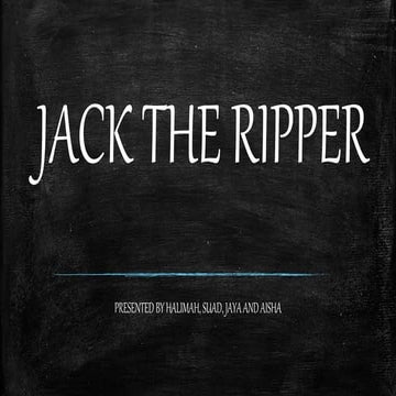 Jack The Ripper | PPTX