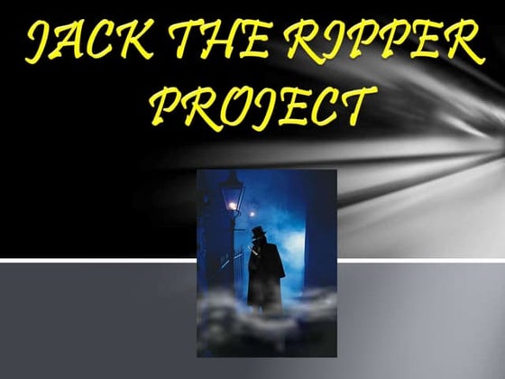 Jack the ripper | PPT