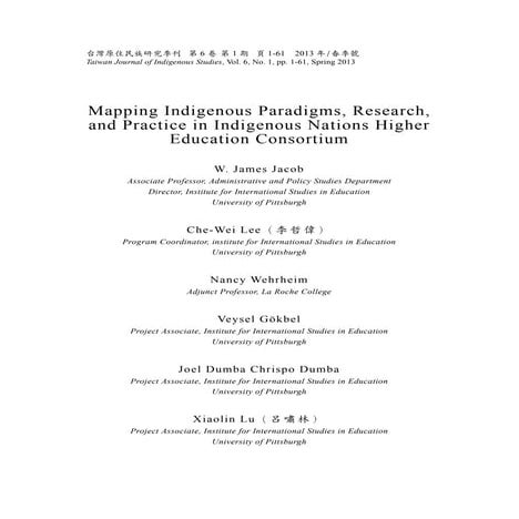 Mapping Indigenous Paradigms, Research, and Practice in the World ...