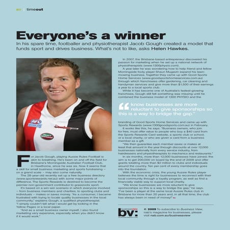Jacob Gough - NAB Magazine | PDF