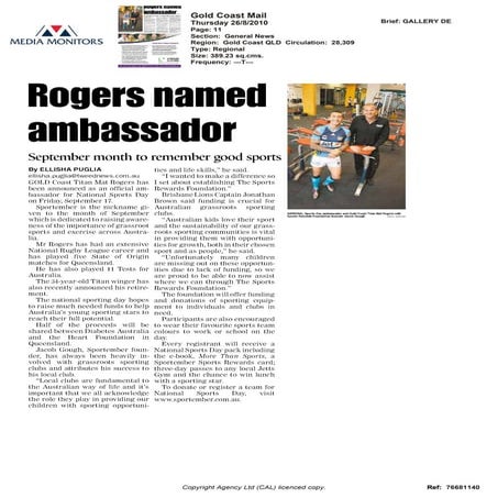 Jacob Gough - Gold Coast Mail | PDF