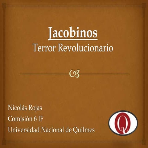 Jacobinos "Terror Revolucionario" | PPTX