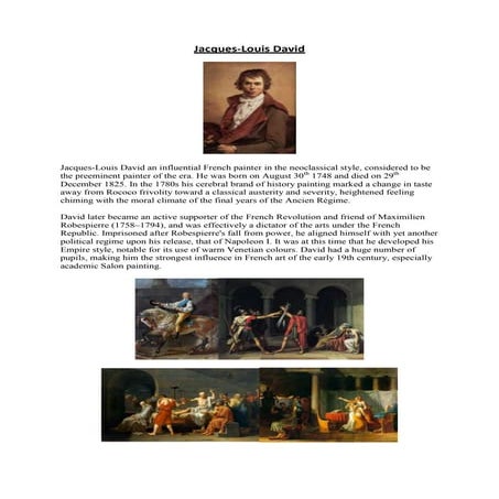 Jacques louis david | DOCX