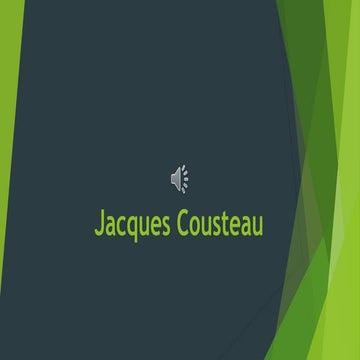 Jacques cousteau | PPTX