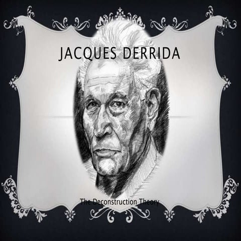 Jacques Derrida Media Philosopher | PPTX
