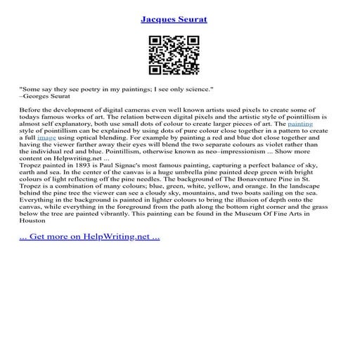 Jacques Seurat | PDF