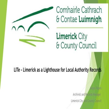 Jacqui Hayes - LITe: Limerick as a Lighthouse for Local Authority ...