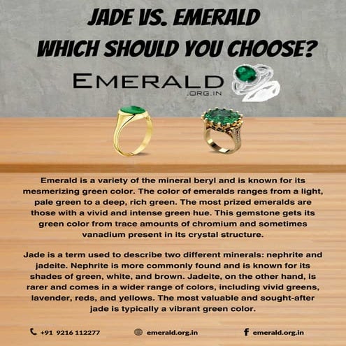 Jade vs. Emerald: Which Should You Choose? | PDF