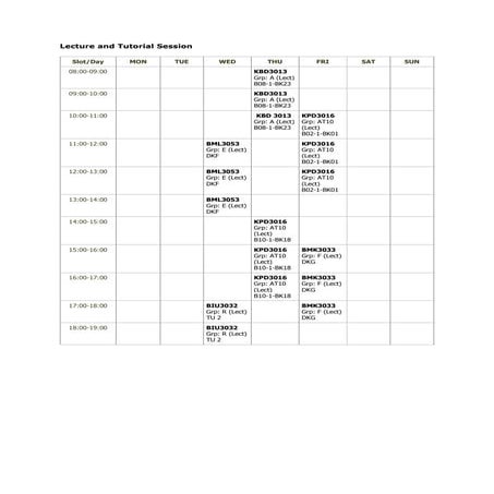 Jadual sem5 | DOCX