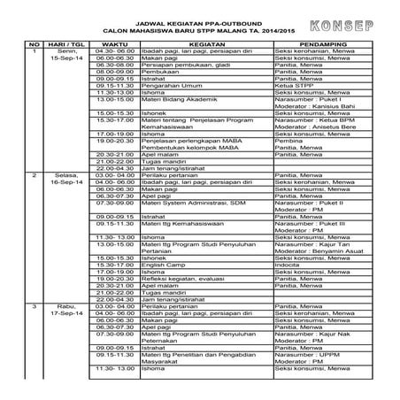 BUKU ACARA RETRET KATEKISAN GPIB PONDOK UNGU TAHUN 2014