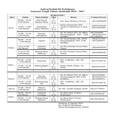 KALENDER AKADEMIK 2017- 2018 | PDF