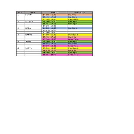 jadwal les baru.docx