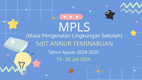 JADWAL MPLS KELAS 1 power pointt sekolah | PPTX