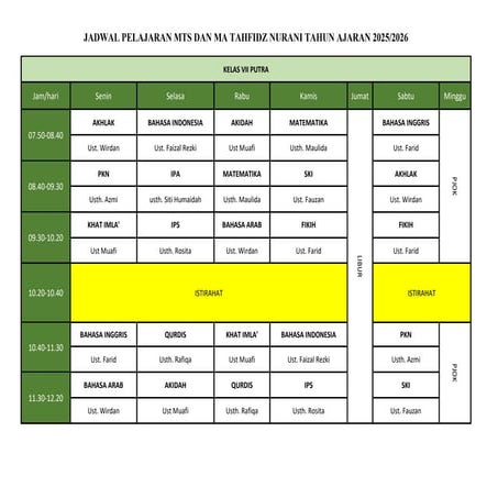 JADWAL PELAJARAN MTS DAN MA_baru.JADWAL PELAJARAN MTS DAN MA_baru.pdf