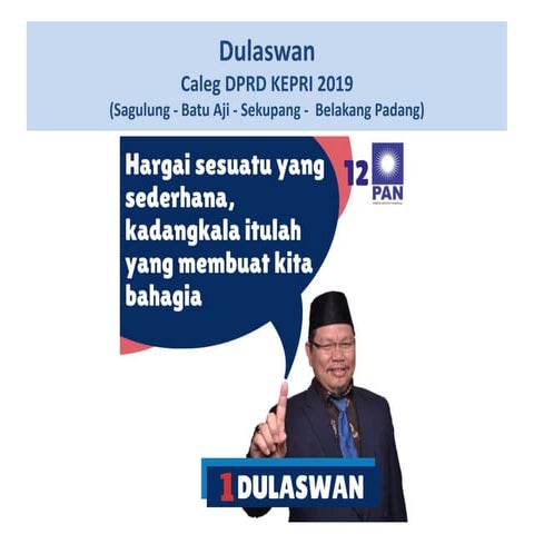 Caleg DPRD Kota Batam 2019 Partai PAN | PPTX