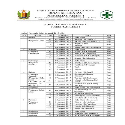 Jadwal pas kelas 4 1 | PDF