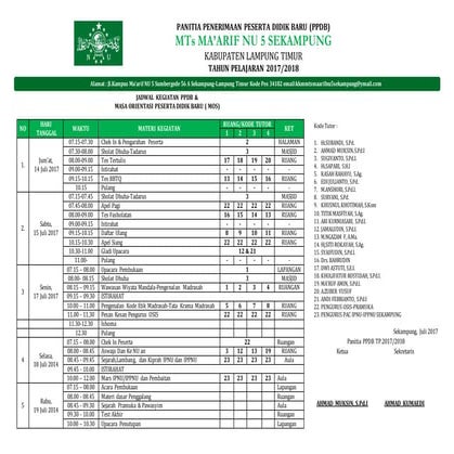 KALENDER AKADEMIK 2017- 2018 | PDF