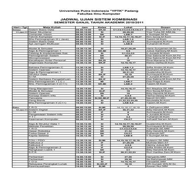 Jadwal S K F I L K O M2 Pdf