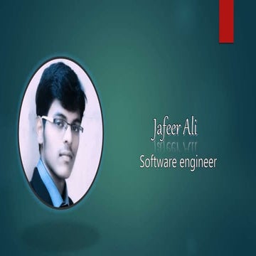 Jafeer portfolio | PPTX