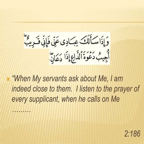 Dua/Diet Presentation | PPT