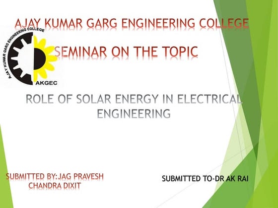 solar power generation | PPT