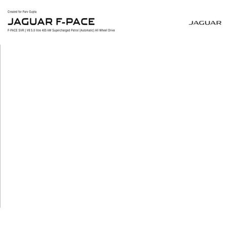jaguar land rover F Pace brochure PowerPoint | PDF