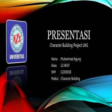 Presentasi Character Building | PPT