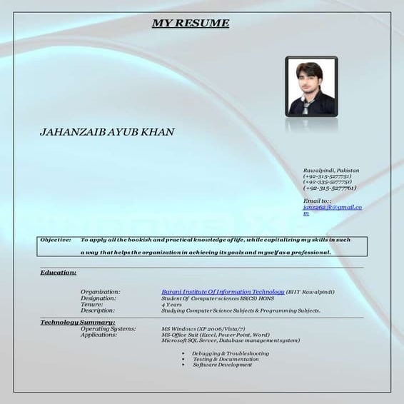 Jahanzaib+ayub+khan's.c.v | DOCX