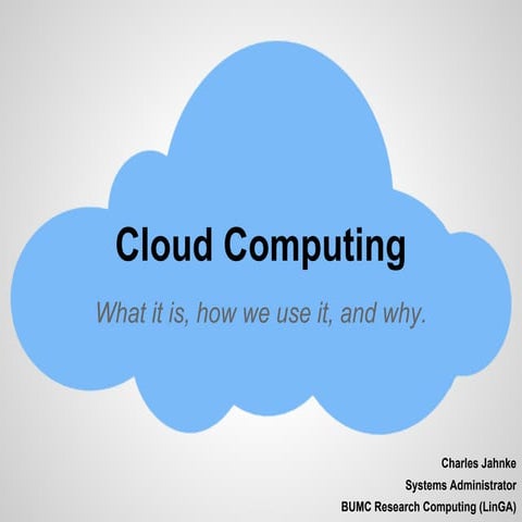 Rudimentary of cloud computing and it's application | PDF