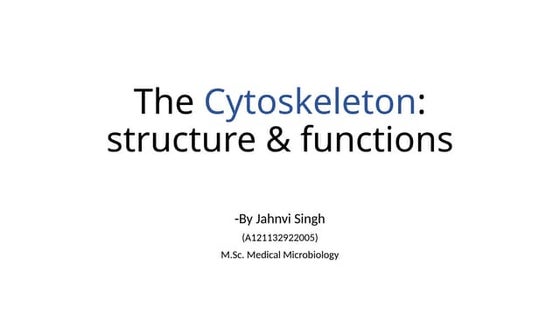 Cytoskeleton | PDF | Biological Sciences | Science