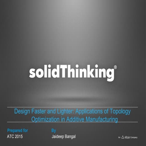 Design Faster and Lighter:Applications of Topology Optimization in ...