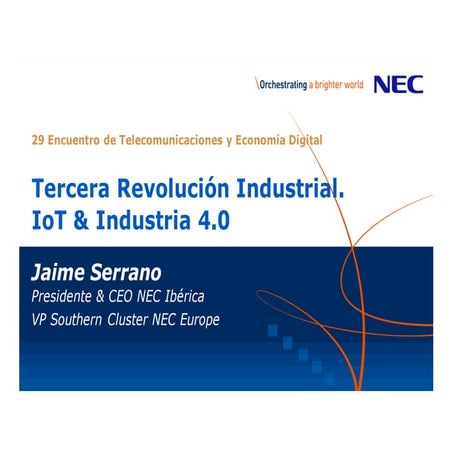 Tercera revolución industrial, IoT & Industria 4.0 | PDF