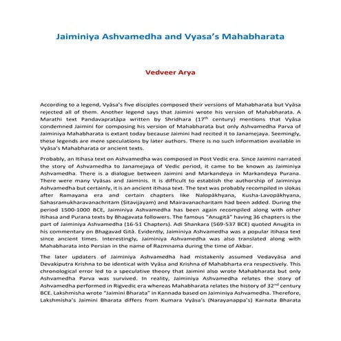 Jaiminiya Ashvamedha and Vyasa's Mahabharata.pdf