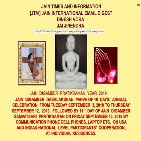 JAIN DIGAMBER PRATIKRAMAN, 2019 U DINESH VORA | PPTX