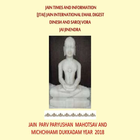 Jain Parv Paryushan Mahotsav Michchhami Dukkadam year 2018 DINESH VORA ...