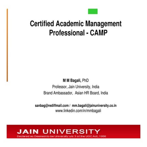 Jain University 2012 | PPT