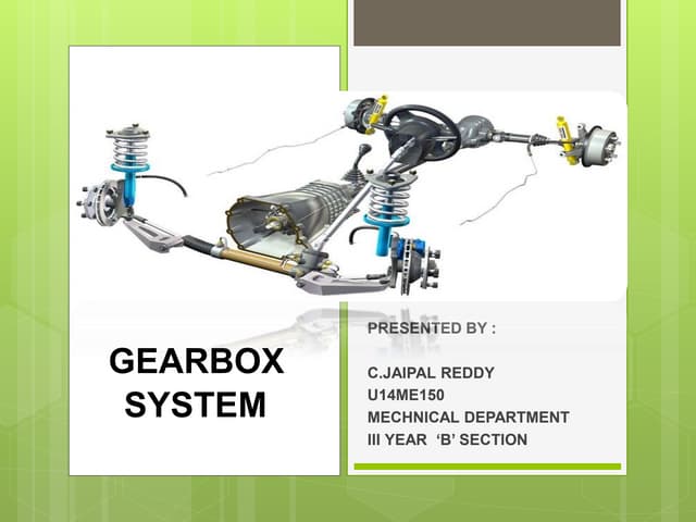 5 Speed gear box mechanism.pptx