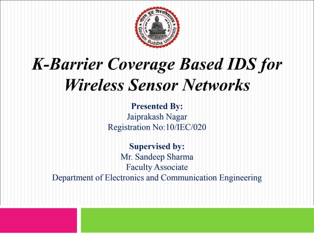 Intrusion Detection In Wireless Sensor Networks Pptx
