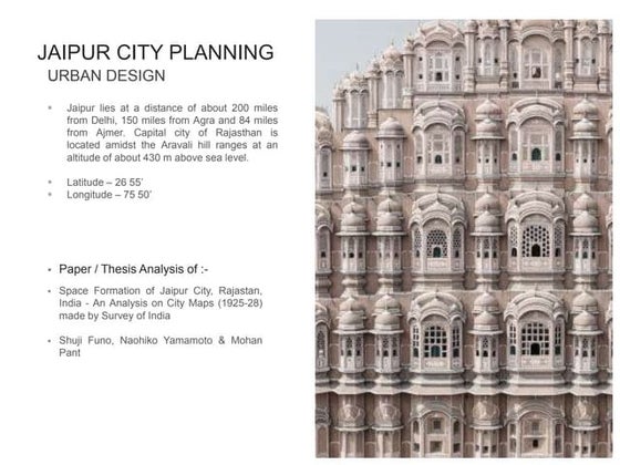 Case study of Jaipur city | PPT