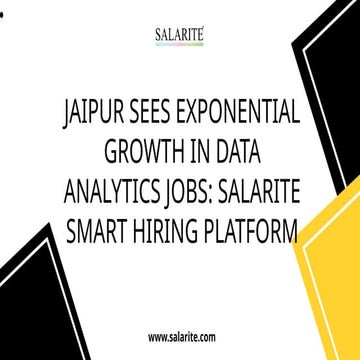 Jaipur Sees Exponential Growth in Data Analytics Jobs Salarite Smart ...