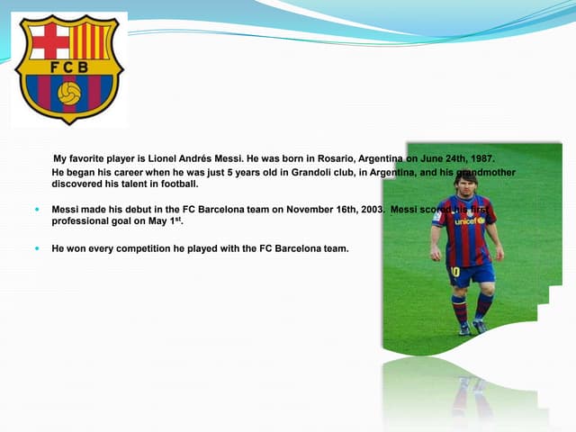 Presentation on Lionel Messi | PPT